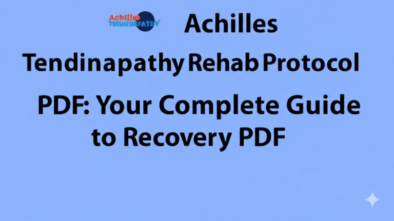 Achilles Tendinopathy Rehab Protocol PDF: Your Complete Guide to ...