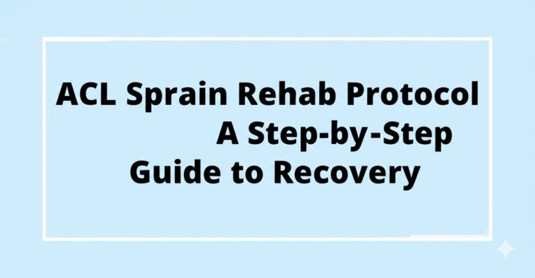 ACL Sprain Rehab Protocol: A Step-by-Step Guide to Recovery - Stonegate ...